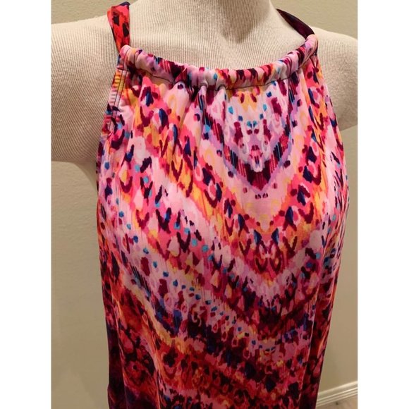 Swim | Pink Swim Suit Large 1214 Top With Adjustable Straps Tankini ...